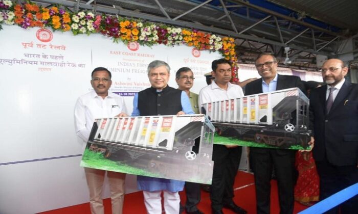 Indian railways launches 1st all aluminium freight rakes for Hindalco